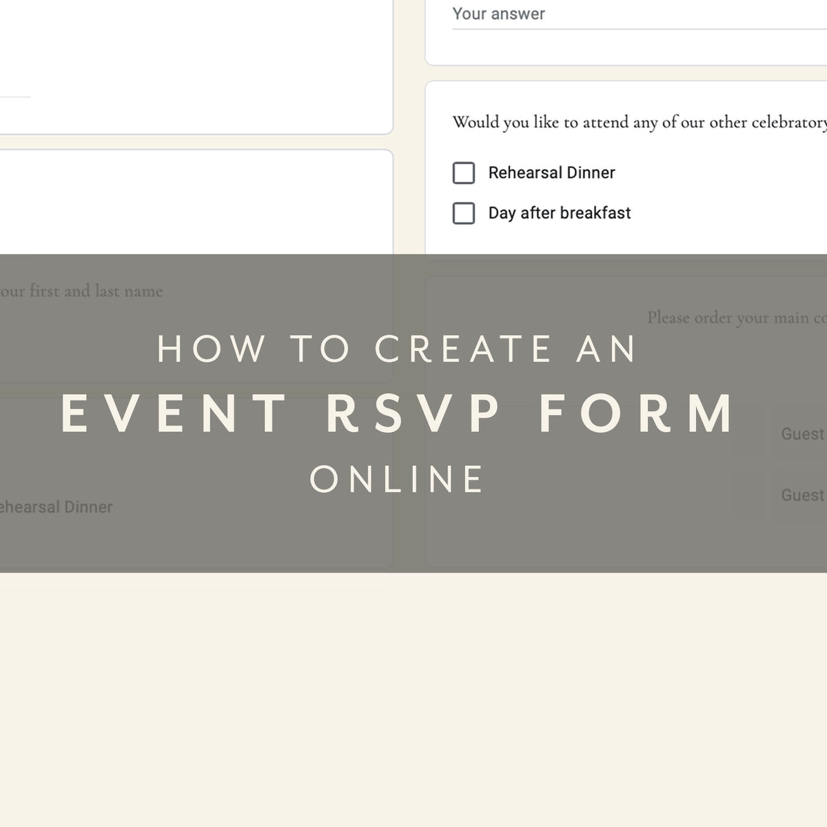How to Create an Event RSVP Form Online – Motion Stamp