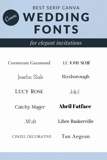 Best Canva Fonts for Weddings and Invitations – Motion Stamp