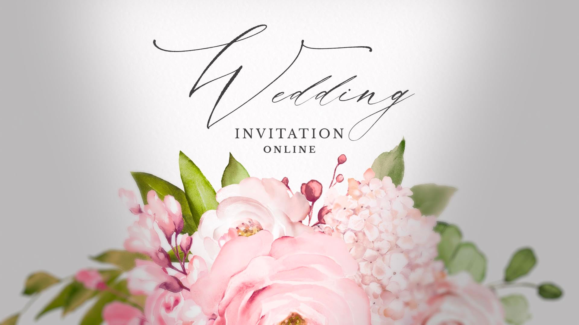 Pink and Gold Wedding Invitations – Motion Stamp